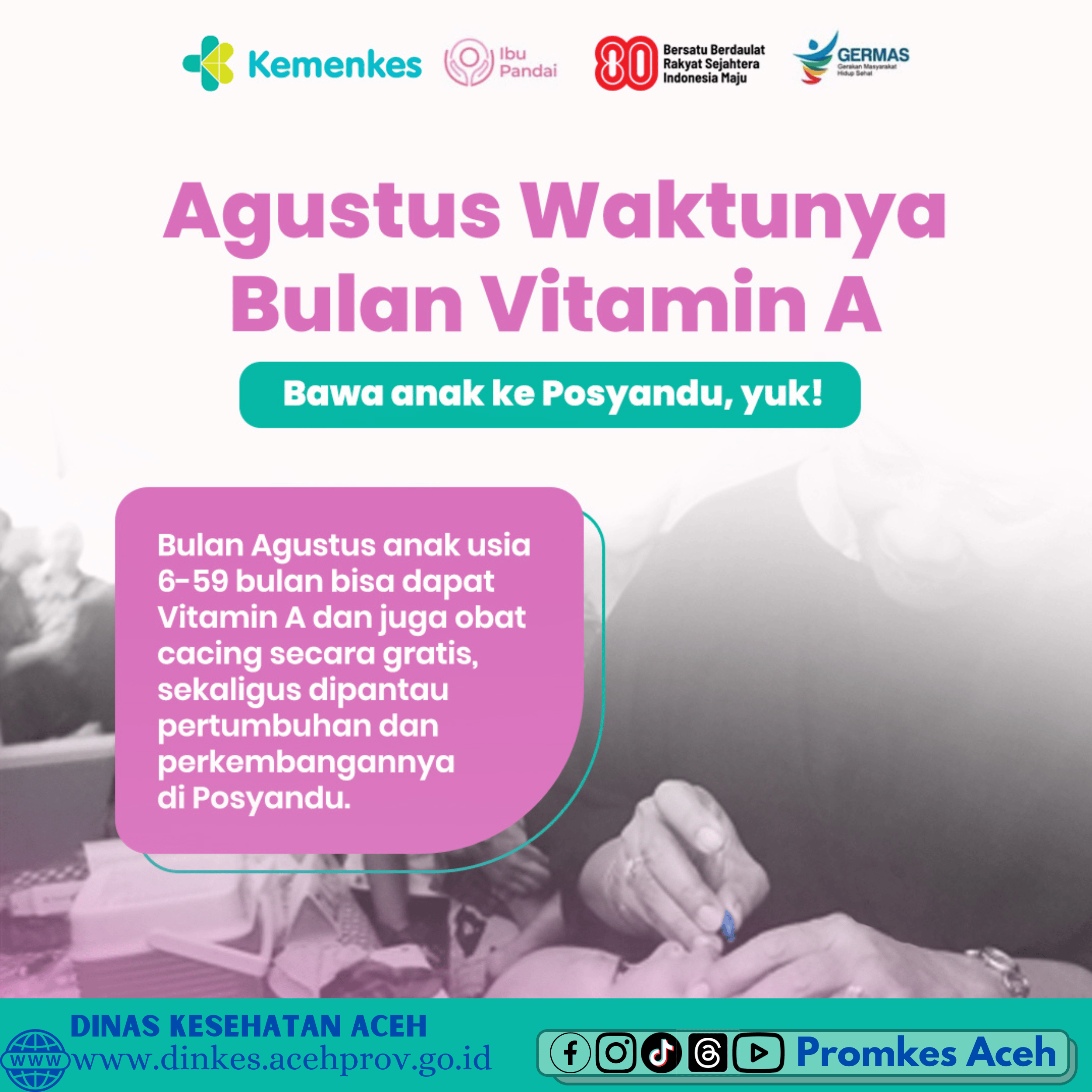 Bulan Februari & Agustus itu bulannya Vitamin A - Dinas Kesehatan ...